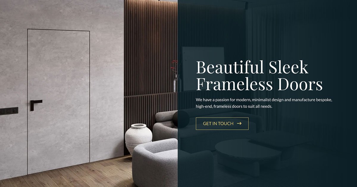 Beautiful Frameless Doors & Bespoke Joinery | UK Design